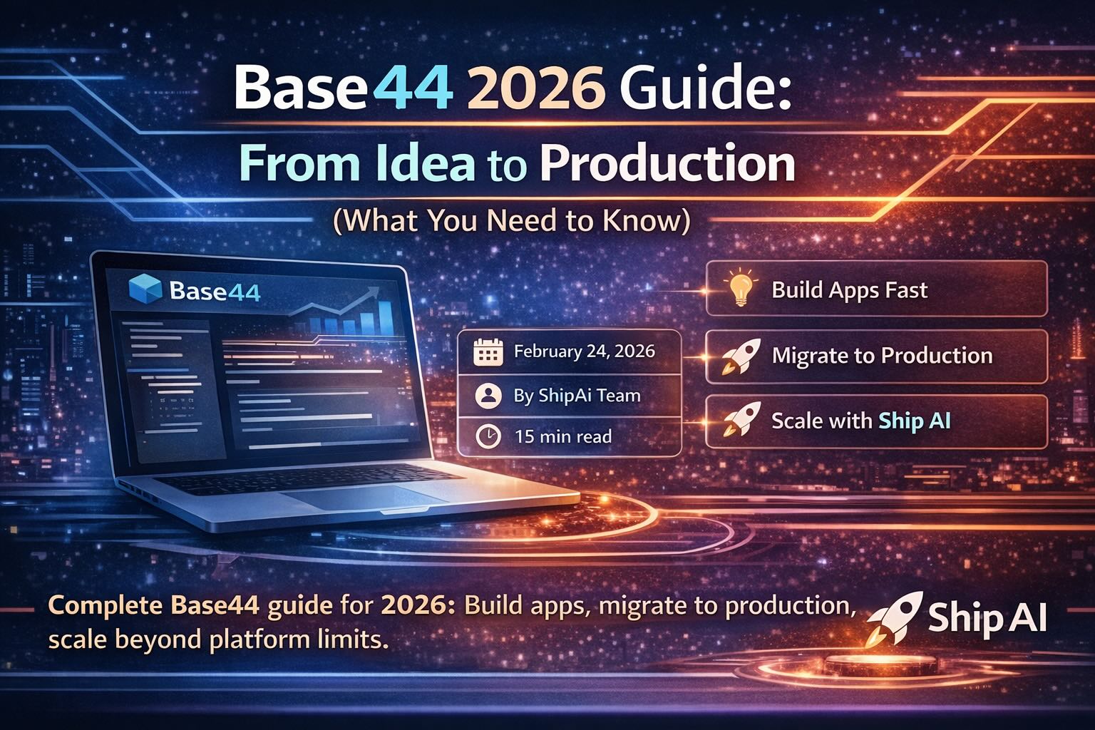Base44 2026 Guide: From Idea to Production (What You Need to Know) | ShipAi